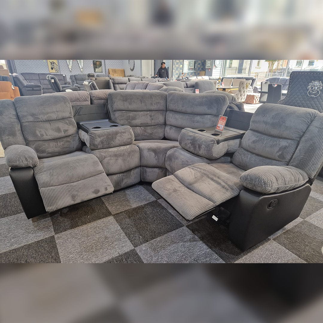 Rio Jumbo recliners 3+2 Seater Sofa Grey