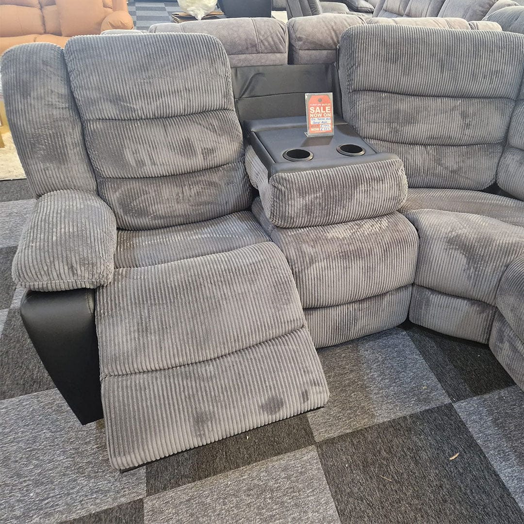 Rio Jumbo recliners 3+2 Seater Sofa Grey